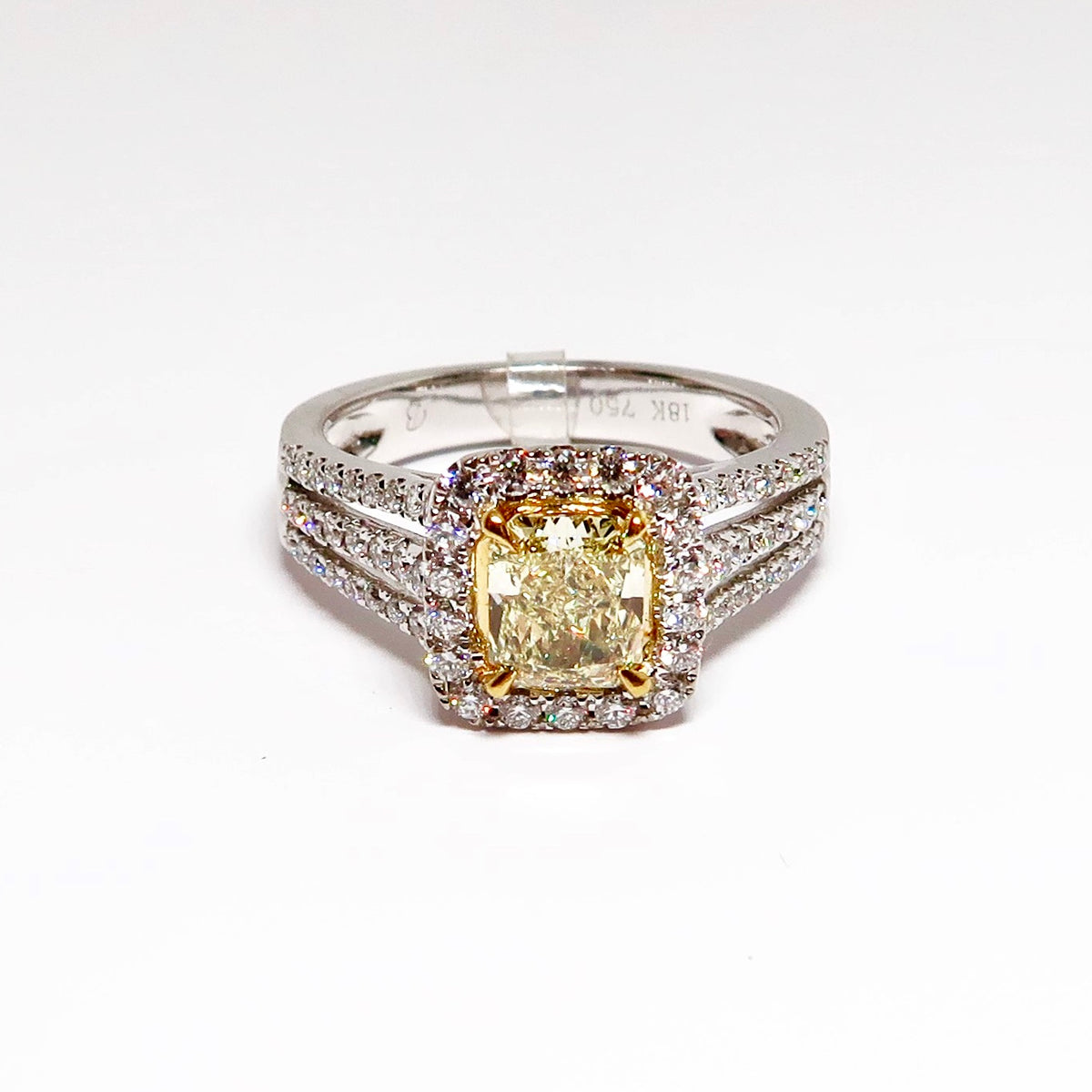 Fancy Yellow Halo Diamond Ring – Cooke & Berlinger Fine Jewelry