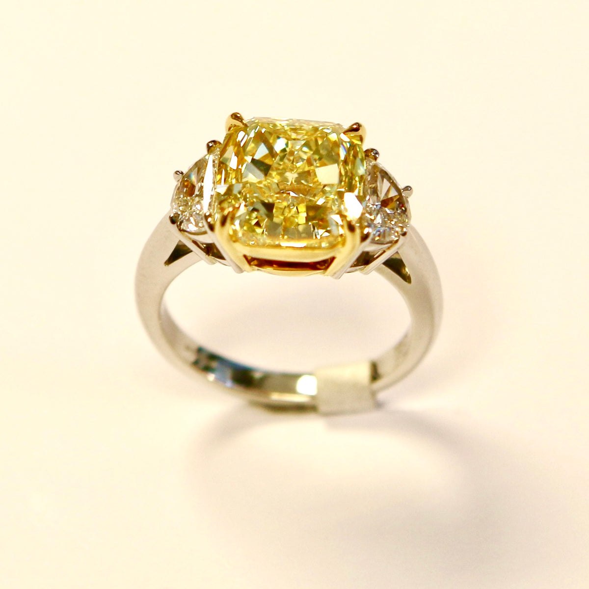 Platinum & 18k Yellow Gold Diamond Ring – Cooke & Berlinger Fine Jewelry