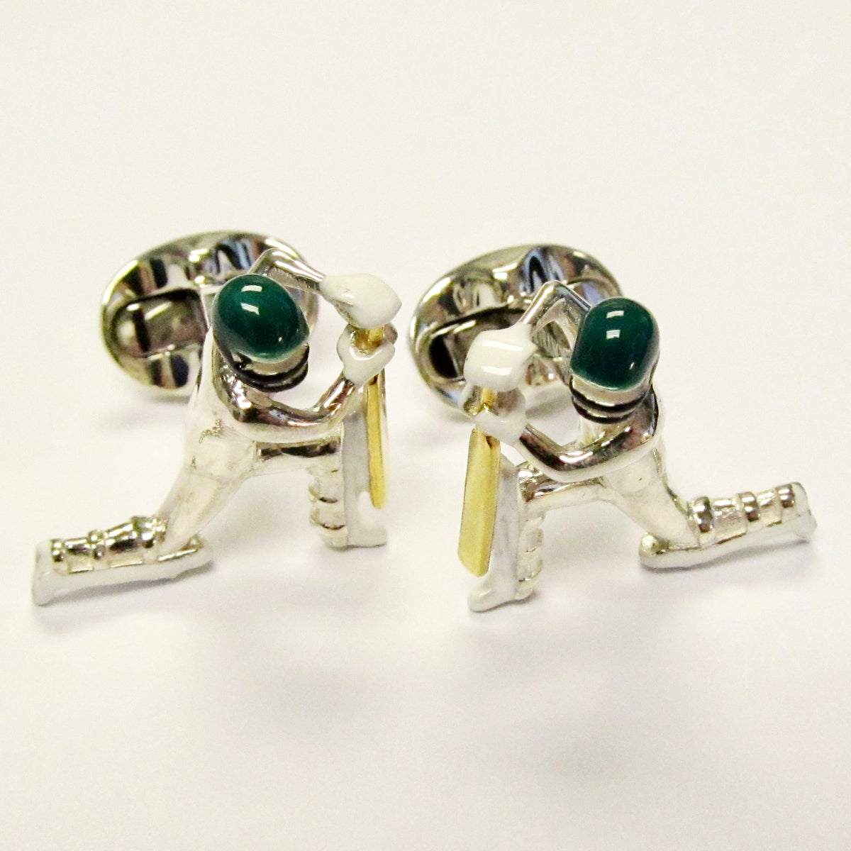 Cricket Player Model Cufflinks – Cooke & Berlinger Fine Jewelry